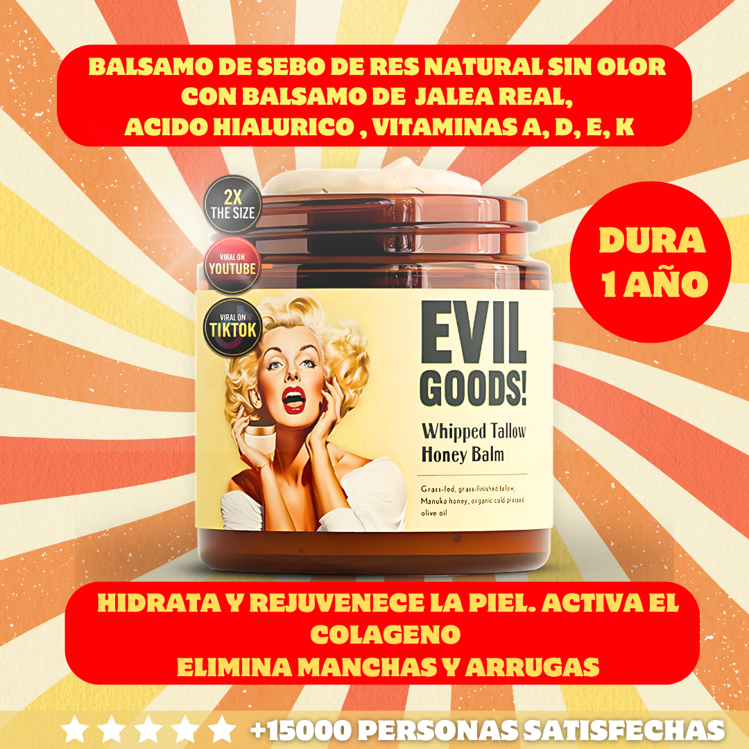 Evil Goods Sebo de Res Natural + Balsamo de Jalea Real Importada – EMPORIUM